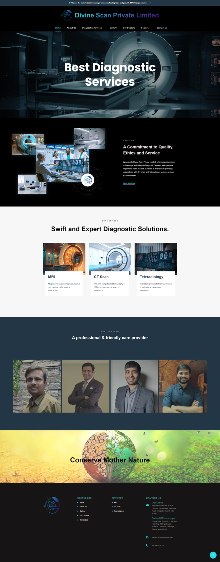 Divine Scan (Website) || XpertLab - Website Designing