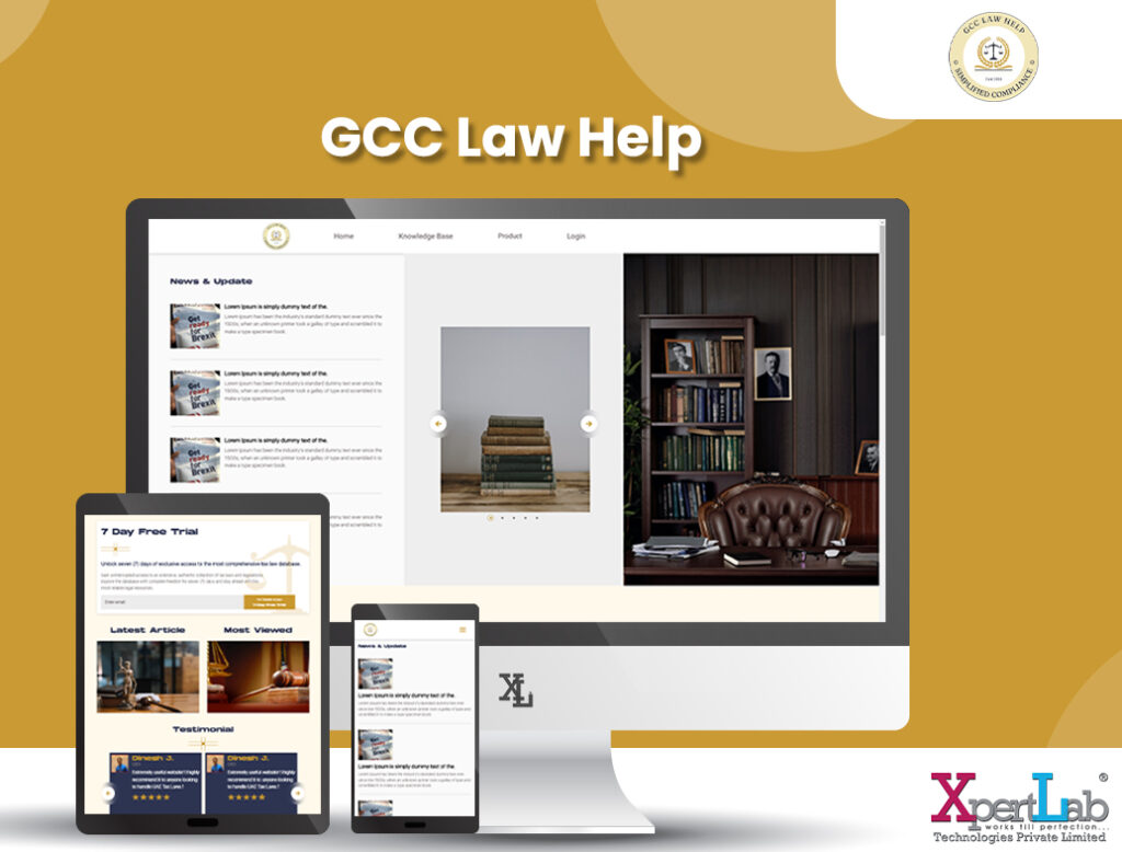 GCC Law Help(Website) - XpertLab - Website Designing Company